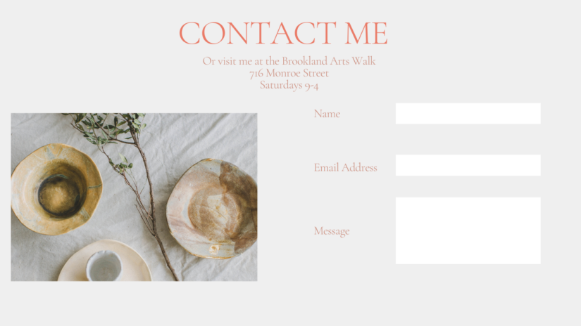 Create a Beautiful Artist Contact Page - ArtWeb Blog